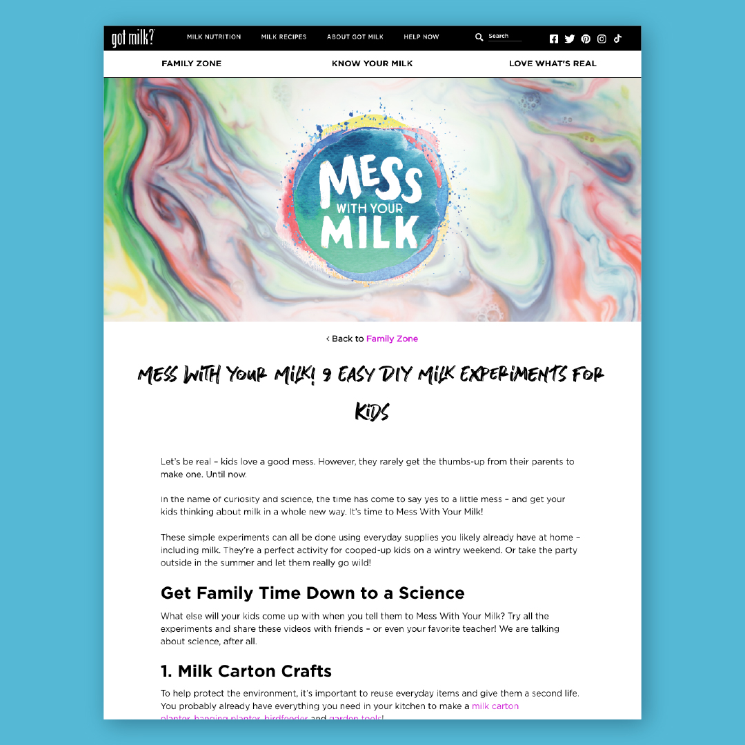 Activities for Kids - Nevada Dairy Farmers